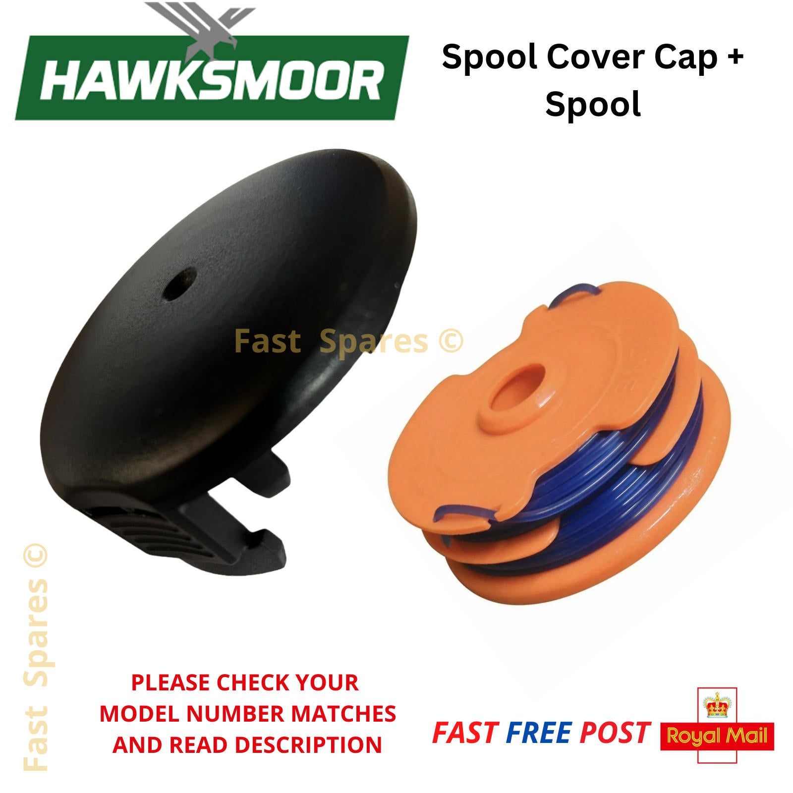 Hawksmoor DT4302 Grass Trimmer Spool Cover Cap & Spool Toolstation 905 – fastspares