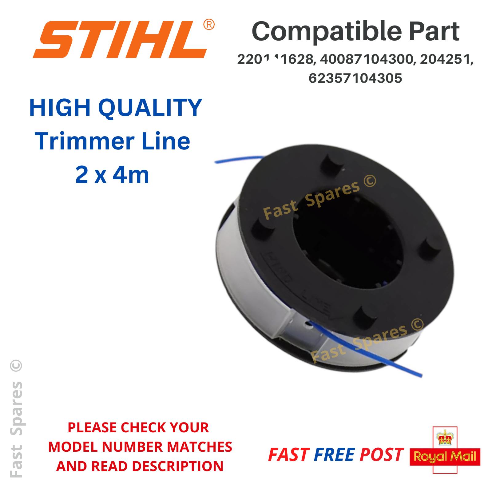 STIHL FSA56 FSE41 FSE52 Grass Strimmer Trimmer Spool & Line – fastspares