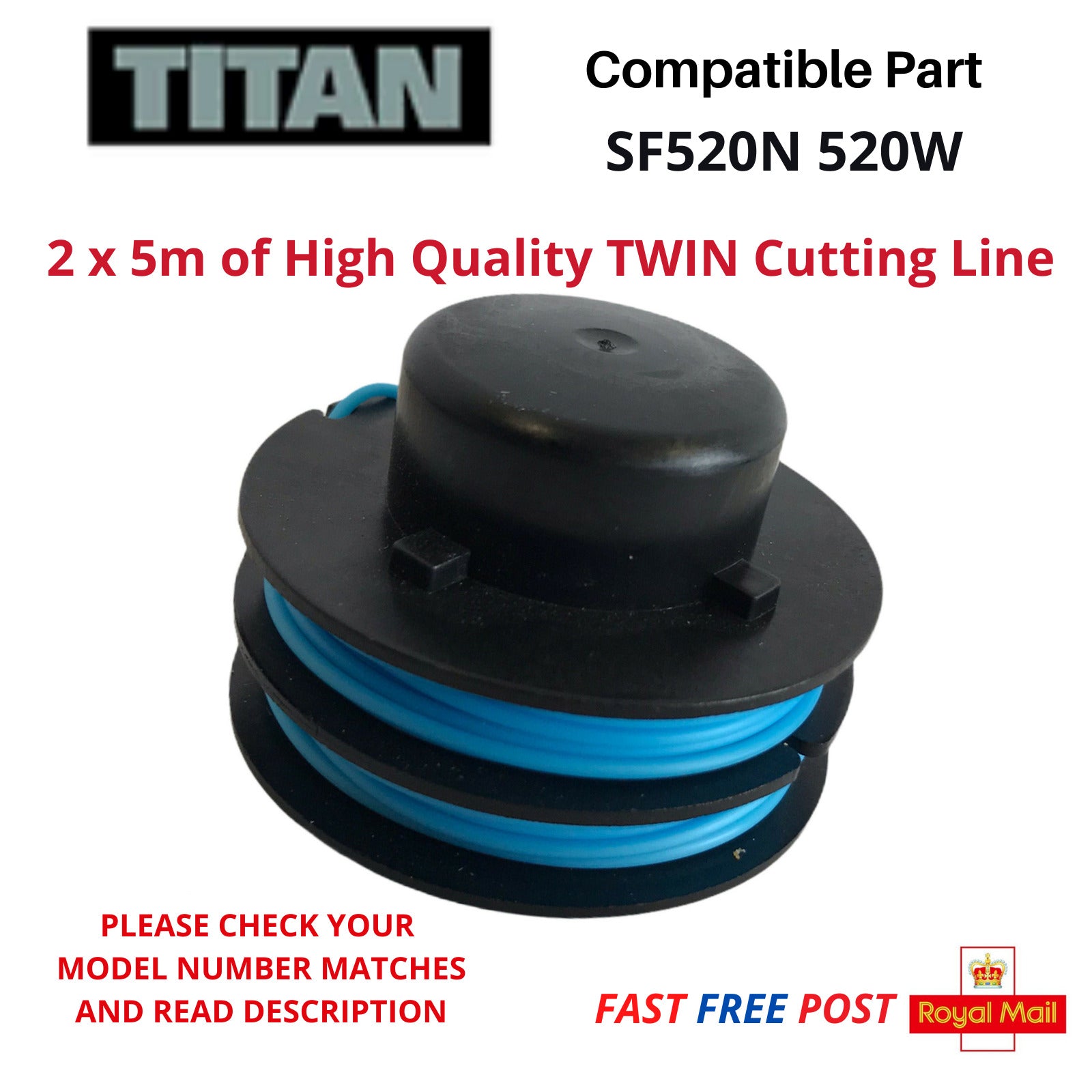 Spool & Line For SF520N 520W Strimmer From SCREWFIX Trimmer FAST POST ...