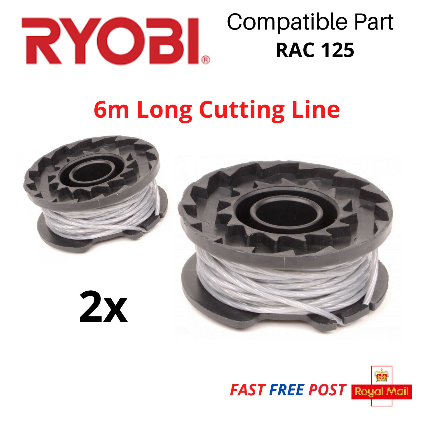 RYOBI RY24200 Spool & Line Ryobi One + Plus 24v Strimmer Trimmer FAST ...