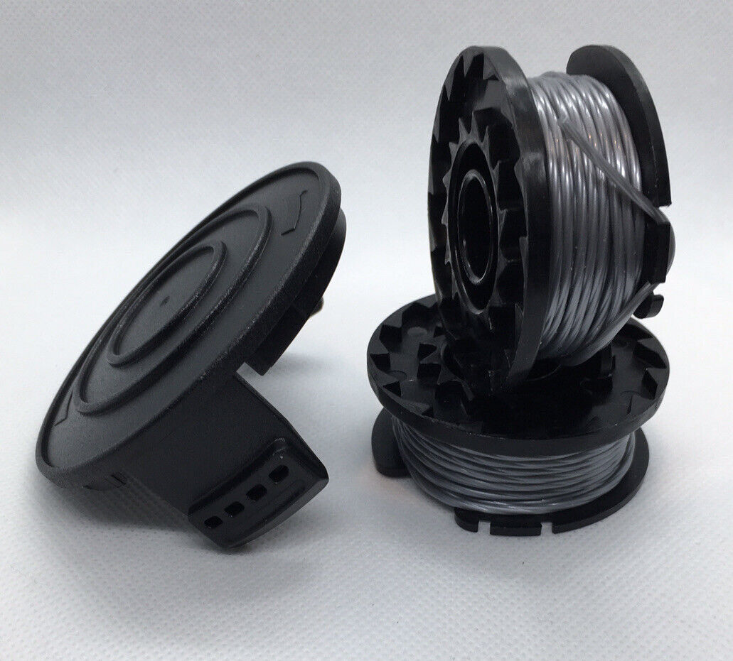 2 x Spool + Cover Cap For Qualcast CLGT2425H/A Grass Trimmer Strimmer ...