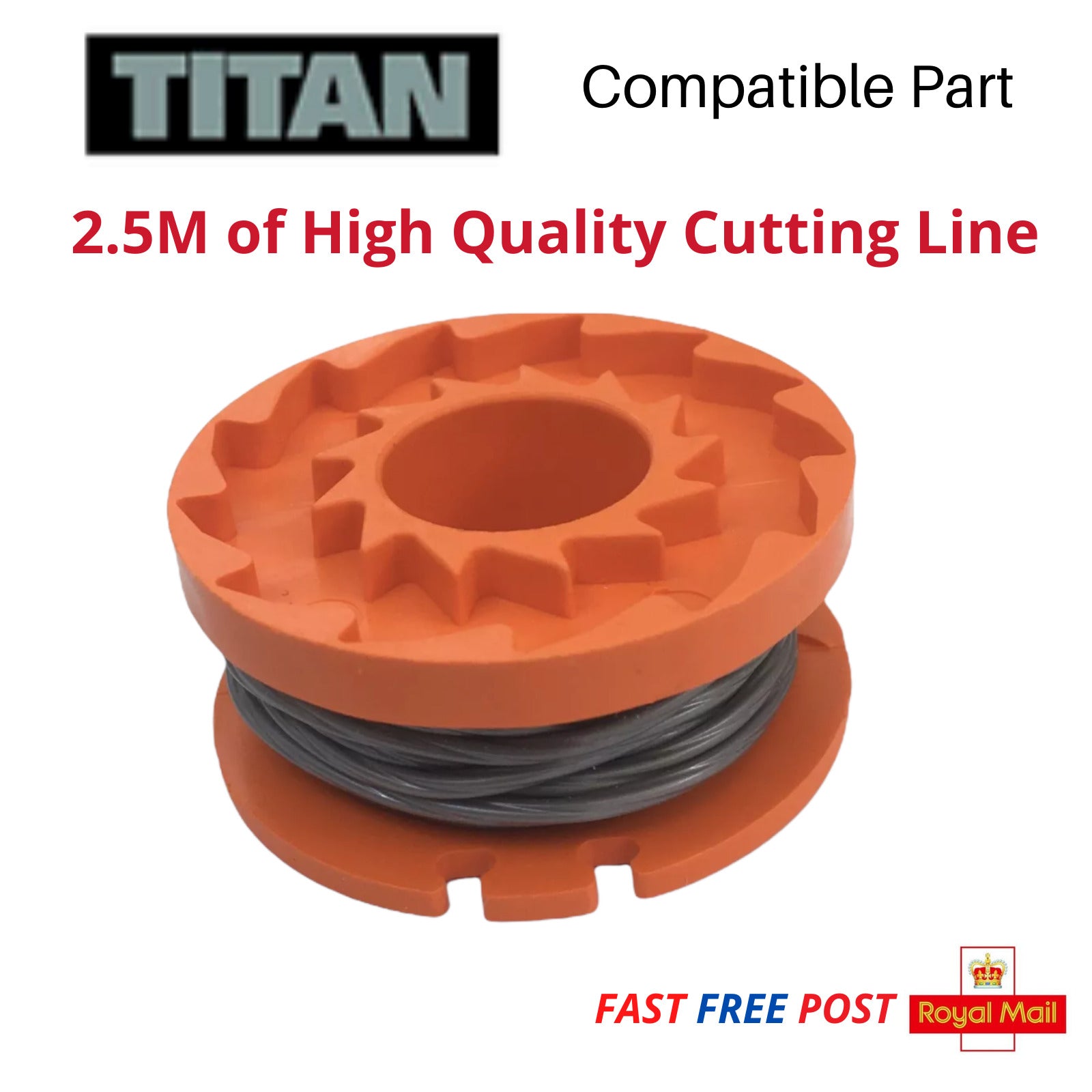 Spool & Line for TITAN 18v Li-Ion Trimmer Strimmer TTI821GGT FAST UK P ...