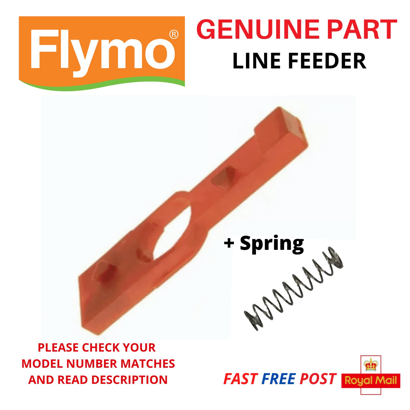 FLYMO Contour 580E Strimmer / Trimmer Line Feeder + Spring FAST POST ...