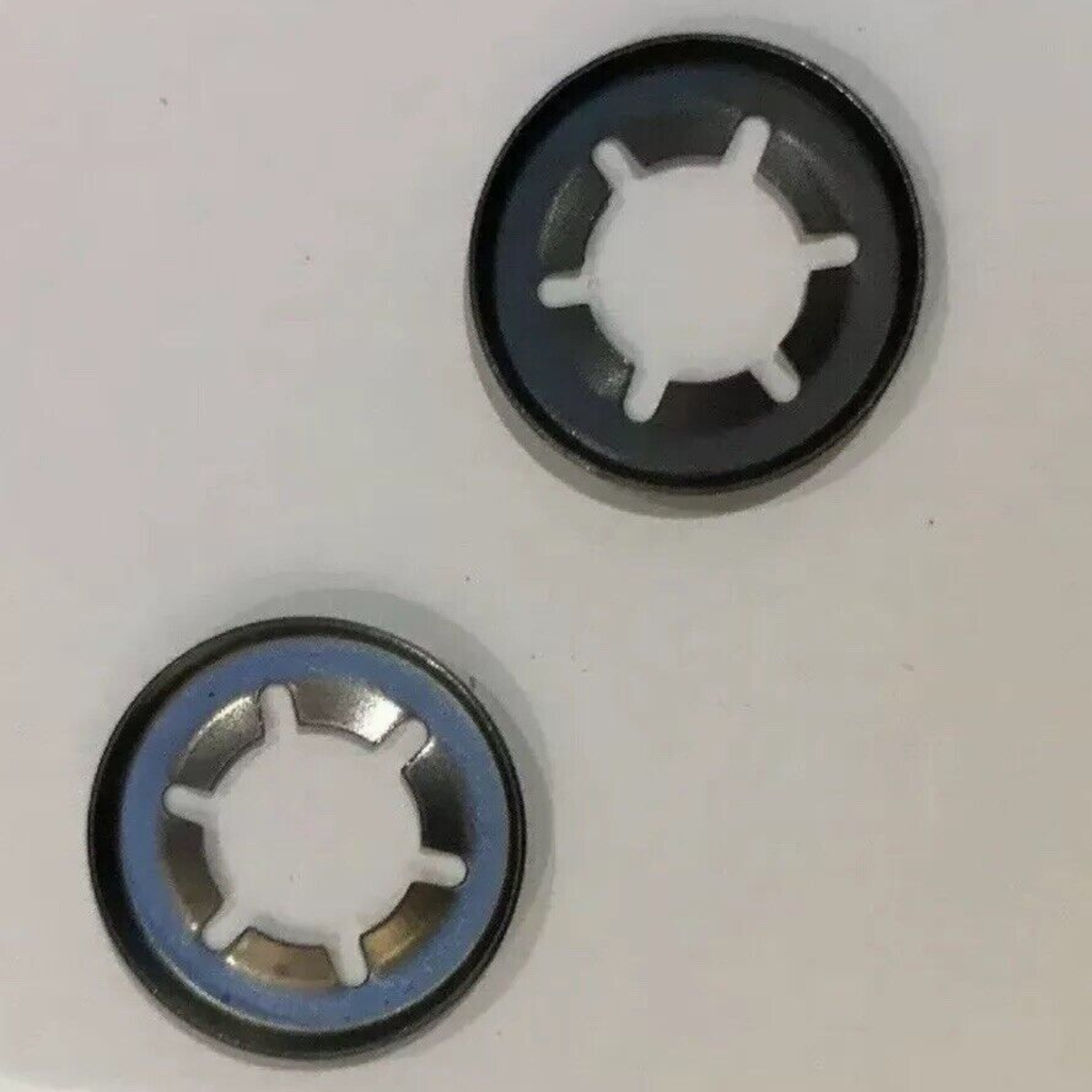 Mac Allister Mower Wheel Retaining Push On Washers For 10mm Axle X2 ...