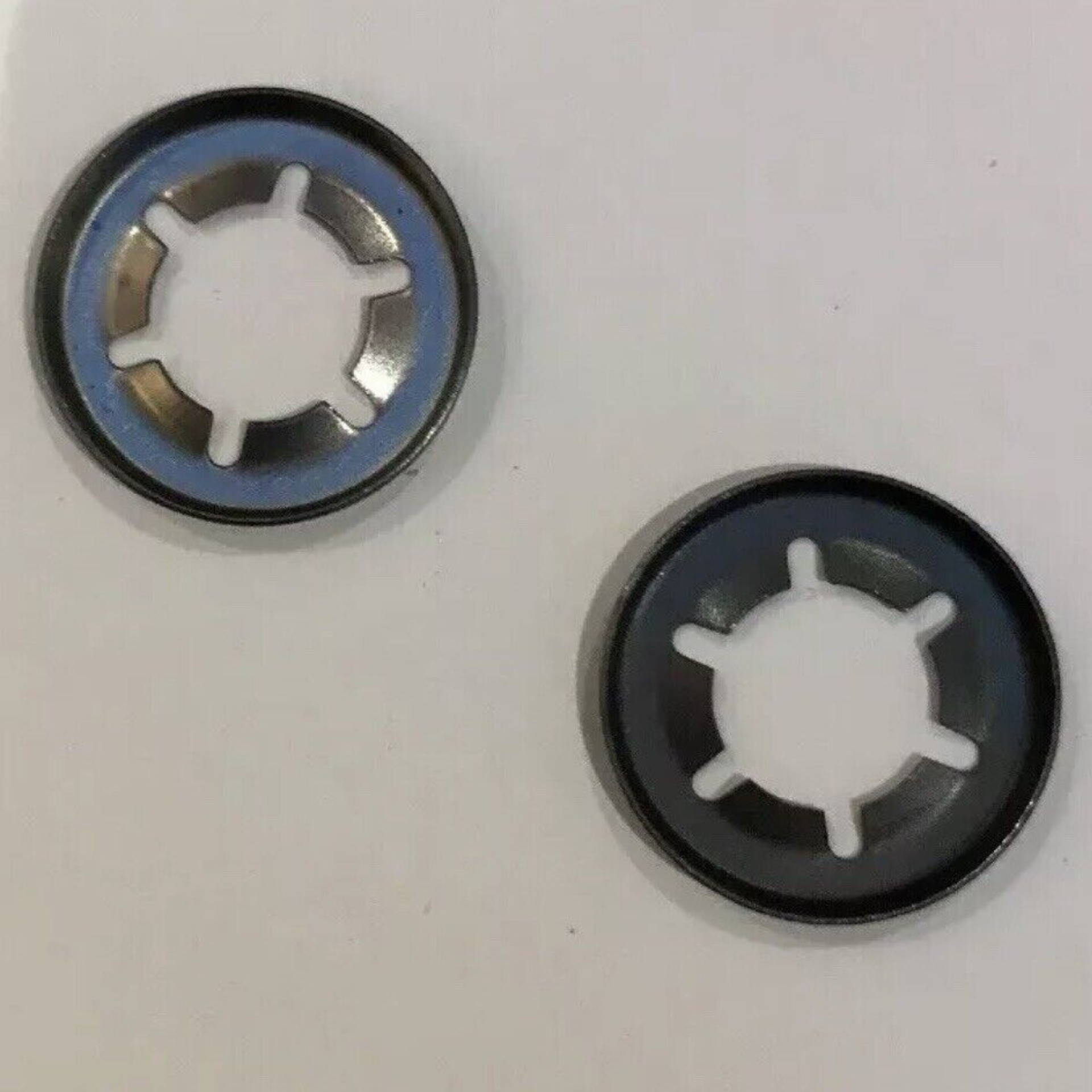 Mac Allister Mower Wheel Retaining Push On Washers For 10mm Axle X2 ...